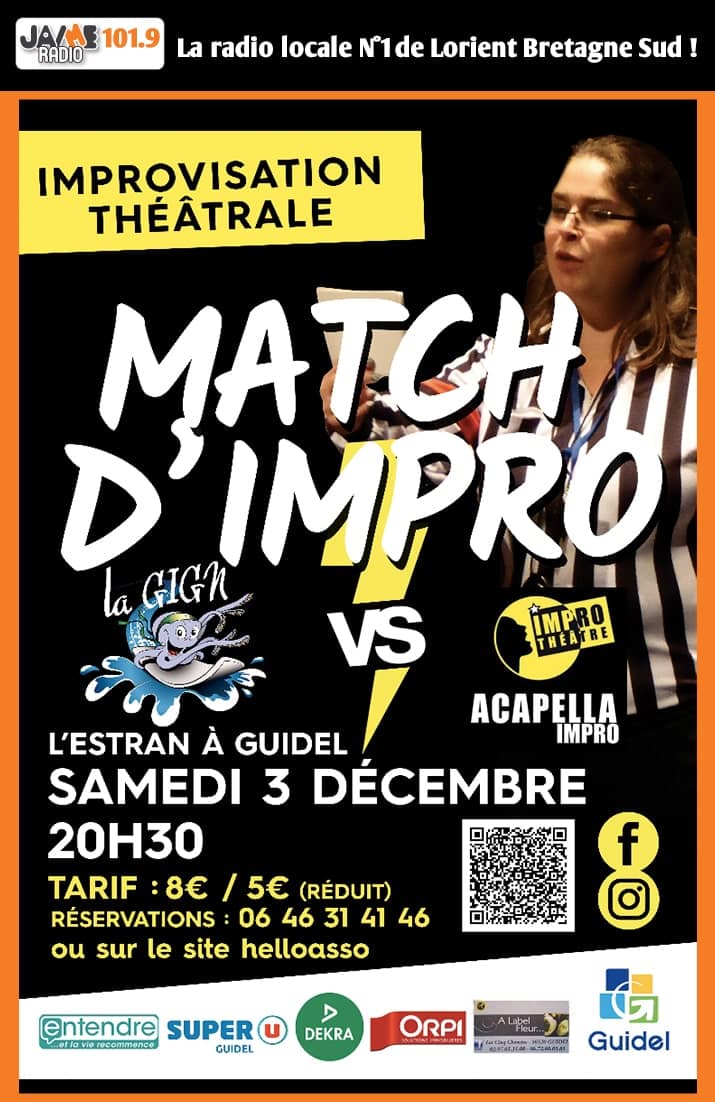 Théâtre : match d'impro organisé par l'association LA GIGN, le samedi 3 ...