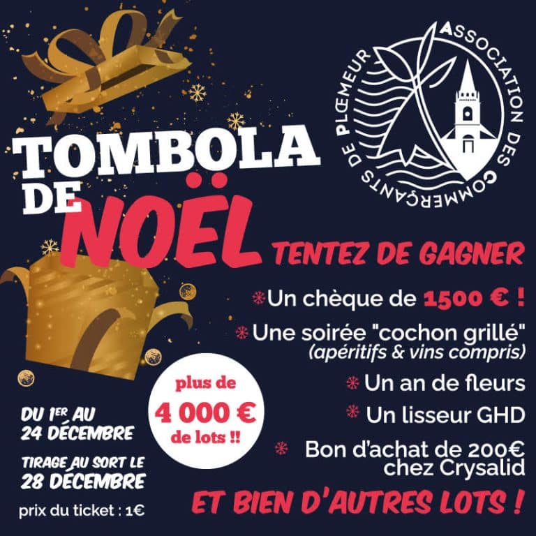 Tombola association commerçants Ploemeur - Jaimeradio