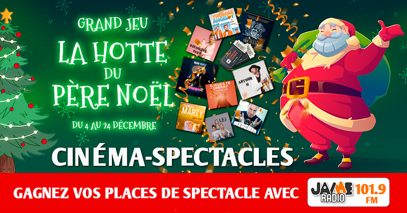 la hotte du père Noël-cinéma et spectacles - Jaimeradio