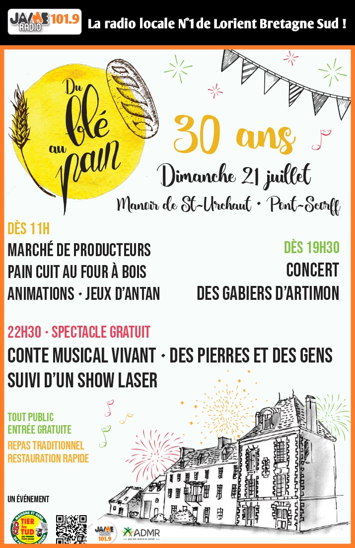 Venez fêter les 30 ans de la fête du blé au pain à Pont-Scorff ! - Jaimeradio