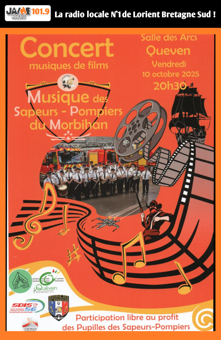 Concert des sapeurs-pompiers à Quéven le 10 octobre - Jaimeradio